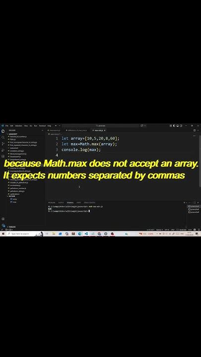 Why Mathmaxarray Returns Nan 🤯 Interview Trick Javascript