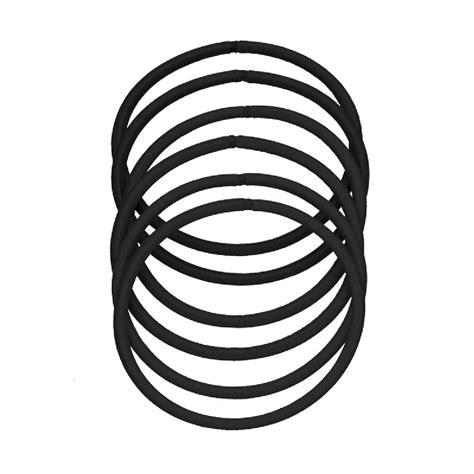 Elásticos Para Cabelo Ricca Volume Hair Black