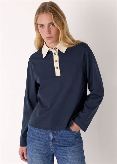 Contrast Collar Polo Shirt Whistles Uk