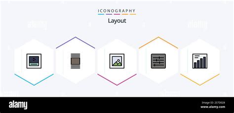 Layout 25 Filledline Icon Pack Including Photo Analytics Stock