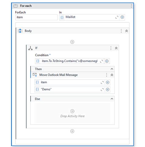 can we create a folder in mail box in outlook activities uipath