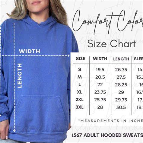 1567 Hoodie Chart Etsy