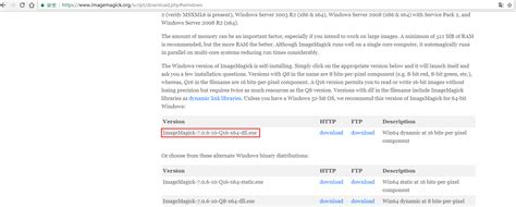 打开： Script Download Php Windows ，下载：imagemagick 7 0 6 10 Q16 X64 Dll