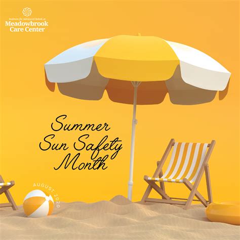 Recognizing National Summer Sun Safety Month Meadowbrook Care Center