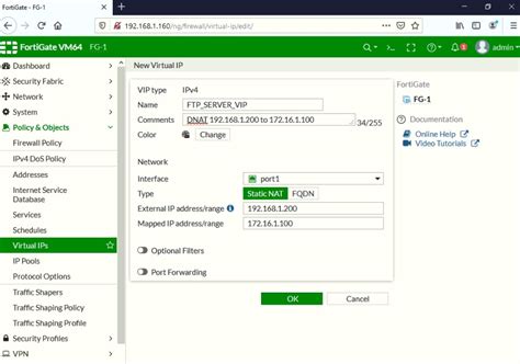 My Cybersecurity Journal FortiGate Network Address Translation NAT