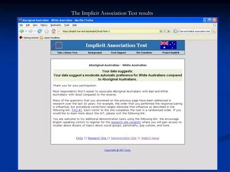 Ppt The Implicit Association Test Results Powerpoint Presentation