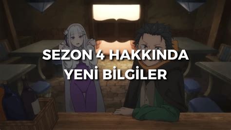 Rezero 4 Sezon Çıkış Tarihi Sizdirildi Youtube