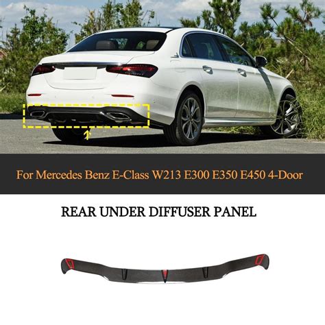 Carbon Fiber Rear Under Diffuser Panel For Mercedes Benz E Class W213 E300 E350 E450 4 Door 2020