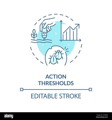 2d Editable Blue Action Thresholds Icon Monochromatic Isolated Vector