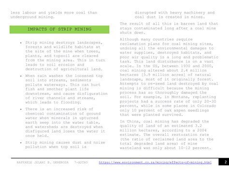 Problems Caused By Mining Docx Indoor Environmental Quality Home And Garden