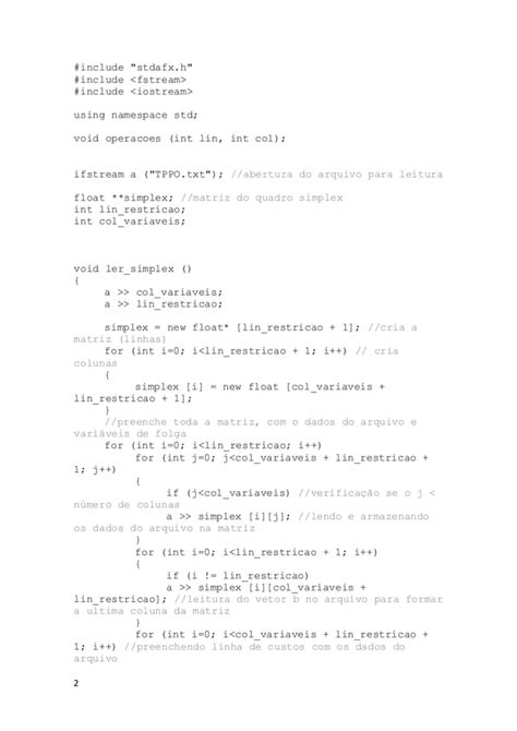Código Algoritmo Simplex Pdf