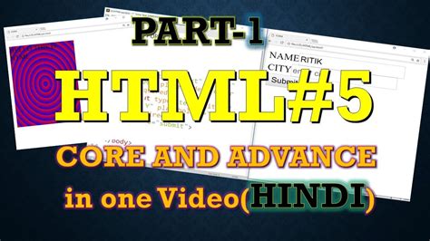 Part 1 Html Core And Advance Full In One Videolearningstrome Academy