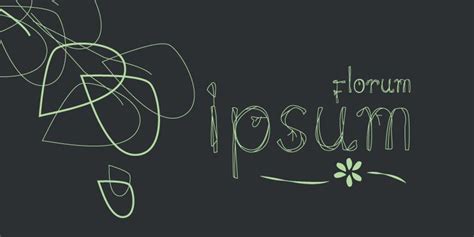 Florum Ipsum Florum Ipsum Font