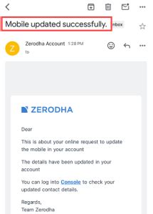How To Update Zerodha Registered Mobile Number Online BankingTricks