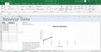 FBA Graphing Template Functional Behavior Assessment Graphs Data Special Ed