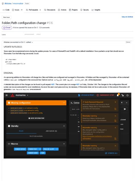 moonraker file folder path fix issue 516 arksine moonraker github