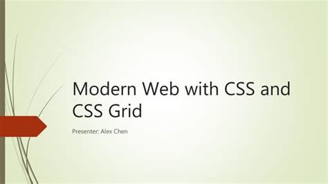 Modern Web With Css And Css Grid Image With Links Inside Ppt