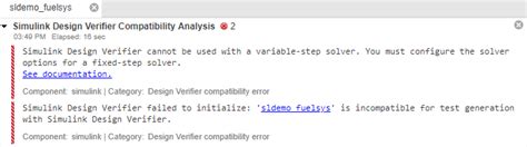 Check Model Compatibility For Analysis Matlab And Simulink