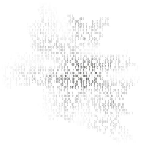 Binary Code Vector Background With Numbers One And Zero Artificial