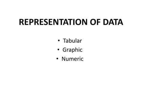 Types Of Data And Graphical Representation Pptx Science