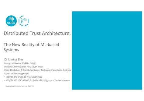 Distributed Trust Architecture The New Reality Of Ml Based Systems Pdf