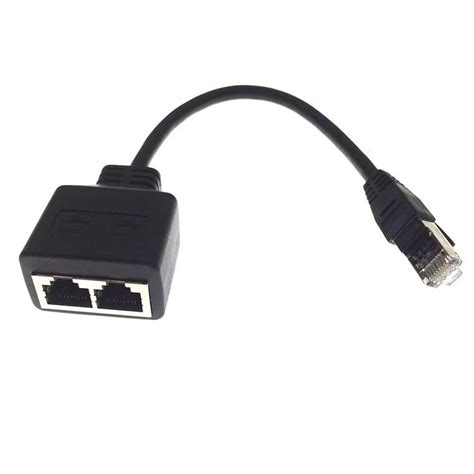 Ethernet Splitter Rj45 1 Male To 2 Female Lan Ethernet Cable Splitters