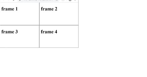 Write A Program In Html To Create Frameset