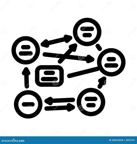 Flow Arrows Big Data Line Icon Vector Illustration Stock Illustration Illustration Of Insights