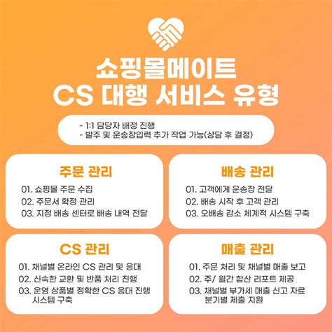 Cs대행업체 쇼핑몰 메이트 크몽