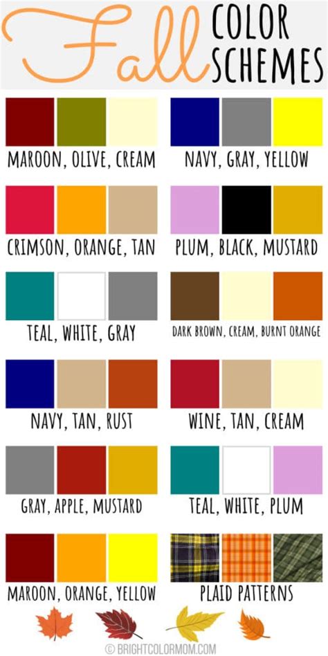 Fall Family Photos Ideas With Fall Color Schemes And Outfits