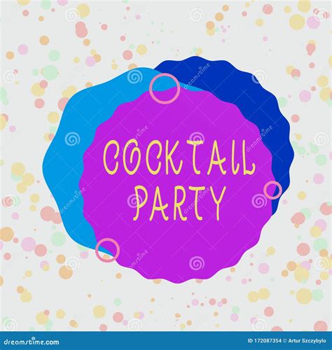 Handwriting Text Cocktail Party Concept Meaning Formal Party With Alcoholic Drinks Usually In