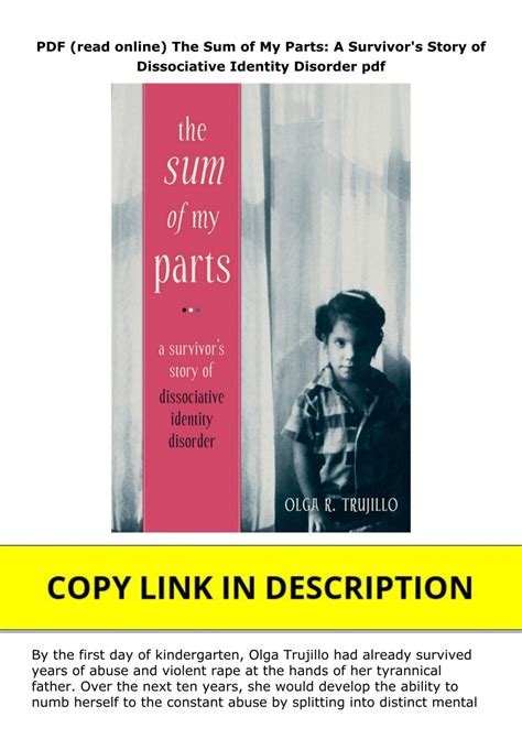 Pdf Read Online The Sum Of My Parts A Survivors Story Of