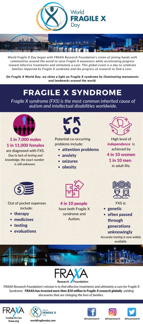 Fragile X Awareness Infographic For World Fragile X Day • World Fragile X Day