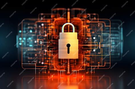 Premium Ai Image Lock With Circuit Pattern Concept Of Data Security Cybersecurity Cyber
