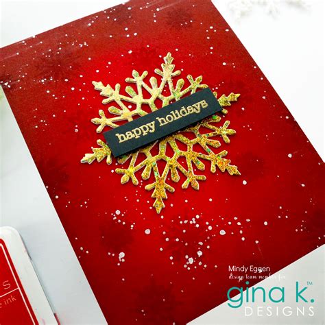 Snowflake Red 3 Mindy Eggen Design