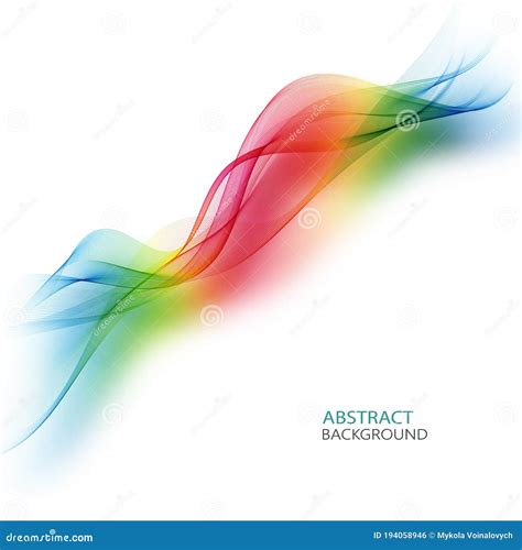 Abstract Colorful Rainbow Wave Background Vector Illustration Stock Vector Illustration Of