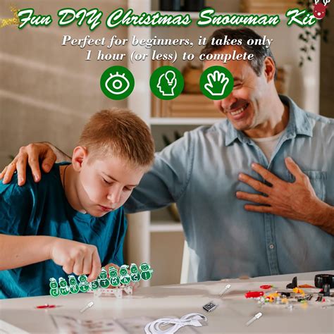 Kit De Práctica De Soldadura Proyecto De Soldadura Icstation Navidad Con Luces Led