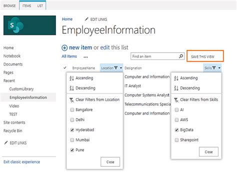 Sharepoint 2013 Creating Views On The Fly