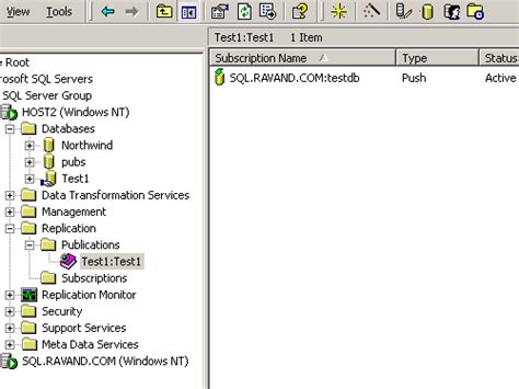 setting up microsoft sql snapshot replication toronto canada