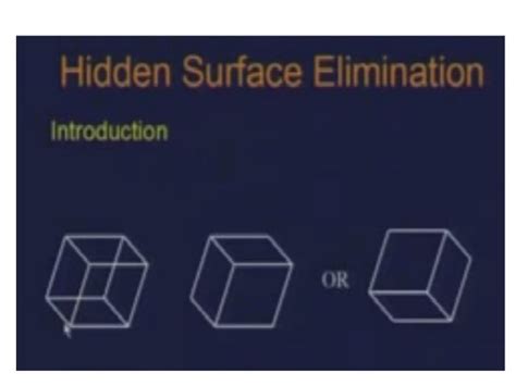Hidden Surface Elimination Using Z Buffer Algorithm