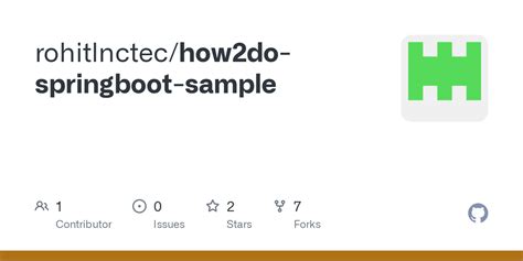 Github Rohitlnctec How Do Springboot Sample