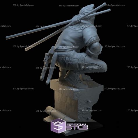 Young Hellboy Sitting Pose Digital Sculpture Specialstl