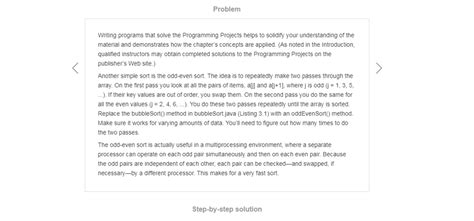 Solved Need To Create A Simples Sort Method For Sorting Even