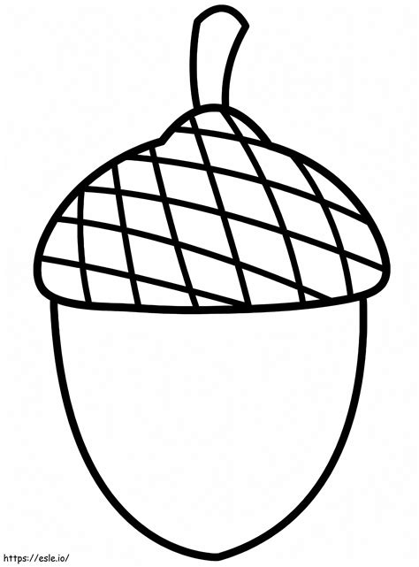 Acorn 6 Coloring Page