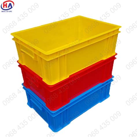 Thùng Nhựa đặc B4kt 510 X 340 X 170 Mm