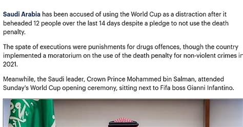 Saudi Arabia Is Accused Of Beheading 12 People While Global Attention