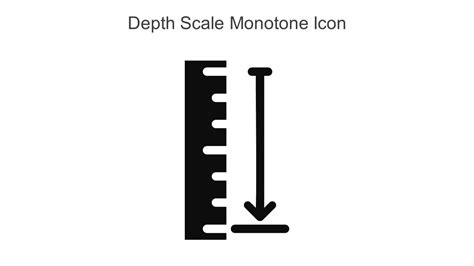 depth scale monotone icon in powerpoint pptx png and editable eps