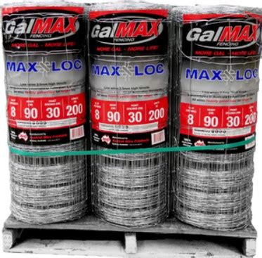 Fencing Galmax Maxloc Traditional Hvy Gal 8 90 30 200m Awp 300740 From