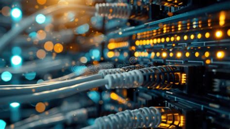 A Network Of Wires And Cables Connecting Multiple Machines All Equipped With Advanced