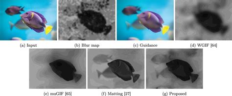 Defocus Blur Map Refinement A Input Image B Blur Map C Guidance